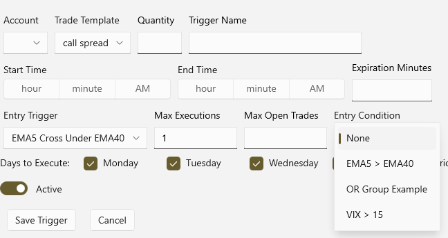 Conditional Trade Entry (and Early Exit) – Trade Automation Toolbox