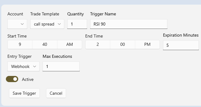 Triggers - Webhook (Trading View, etc.) – Trade Automation Toolbox