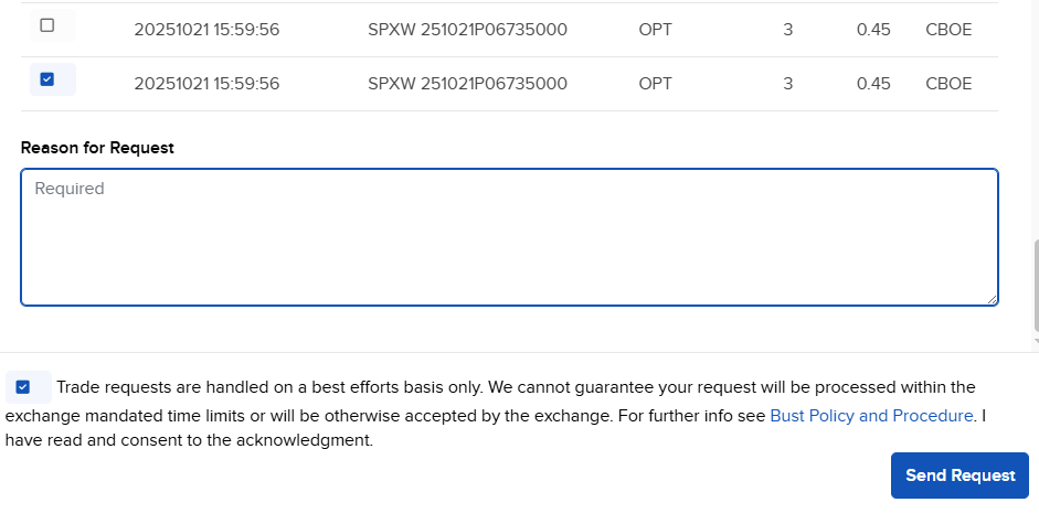 Submitting a Trade Bust or Price Adjustment Request – Trade Automation ...